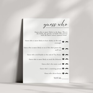 Guess Who Bride or Groom Game, Bridal Shower Game, Bride or Groom ...