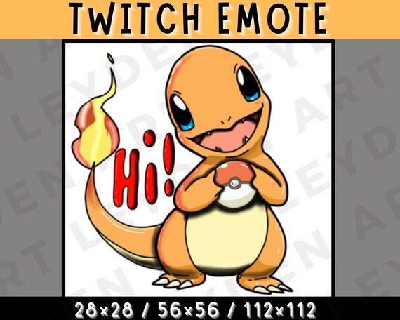 Twitch EMOTE CHARMANDER - Etsy