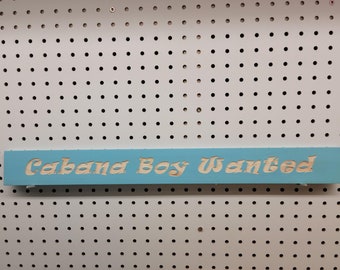 Cabana Boy Wanted Sign - Etsy