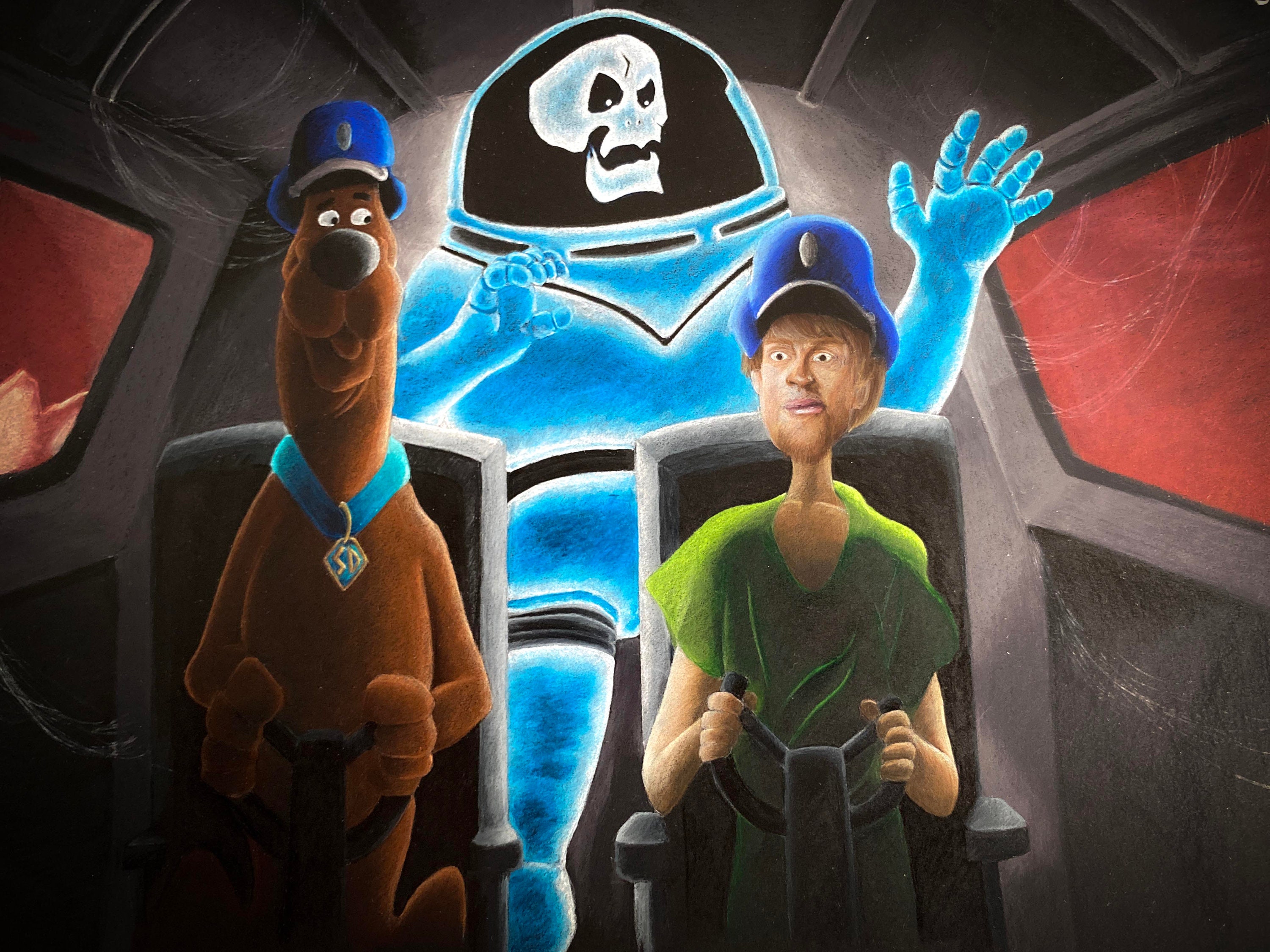 Don't Move A Muscle!! --- Spooky Space Kook - Shaggy - Scooby Doo - Etsy