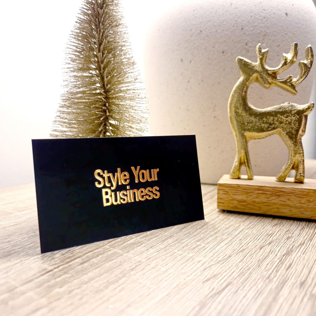 Exclusive Business Cards With Gold or Silver Foil Soft-touch Surface ...