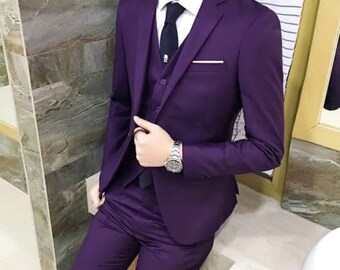 Purple Dinner Jacket Men - Etsy