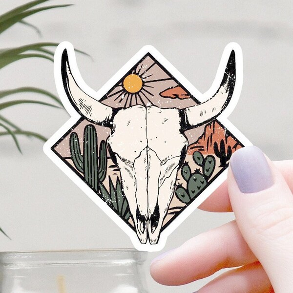 Cow Head Decal - Etsy