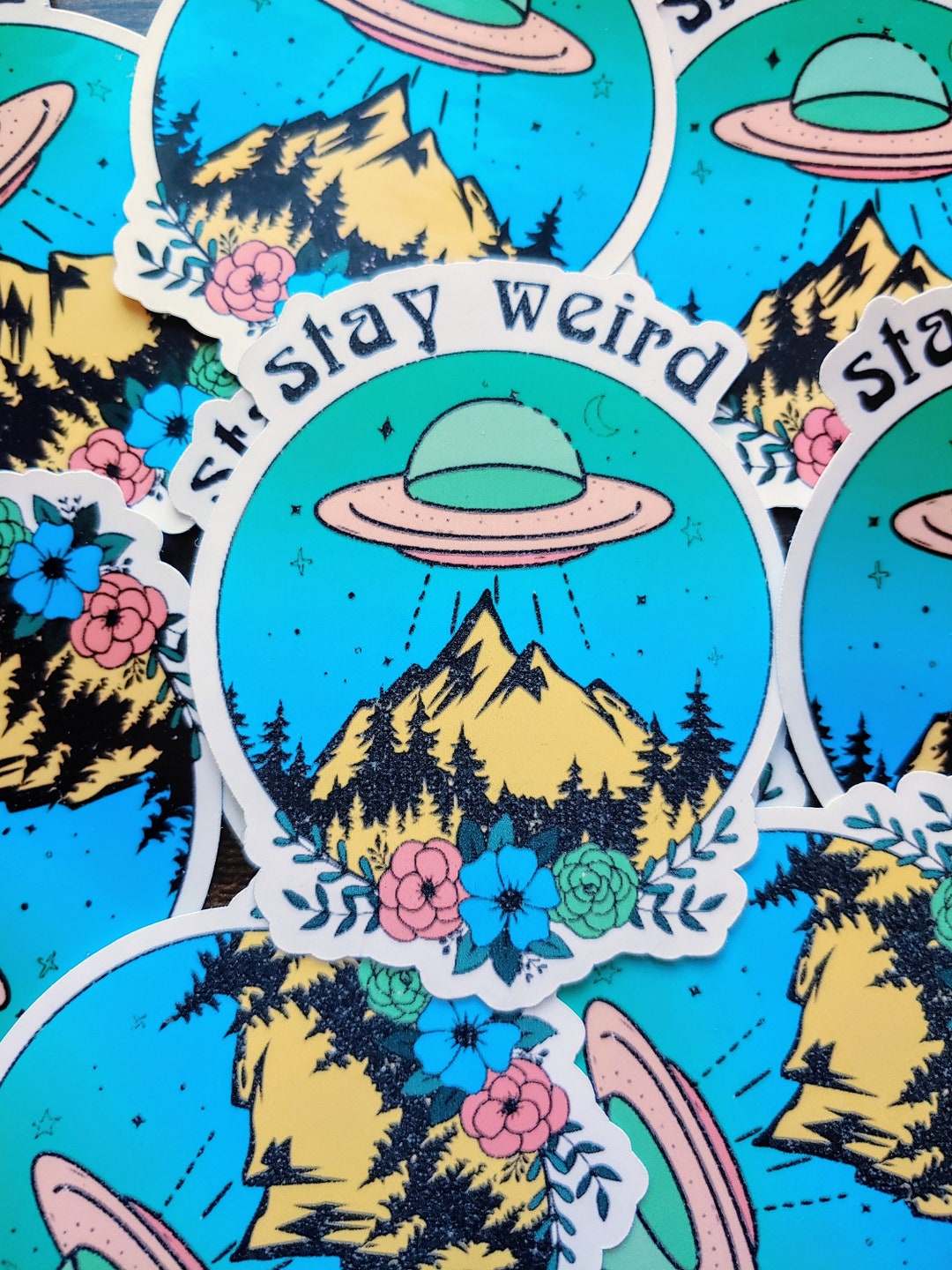 Stay Weird | Alien | UFO | Abduction | Fantasy | Sci-fi | Waterproof ...