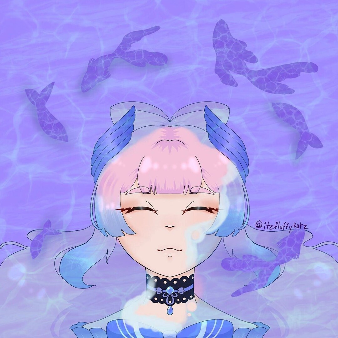 Head Priestess of Watasumi Island 8x8 Art Print - Etsy