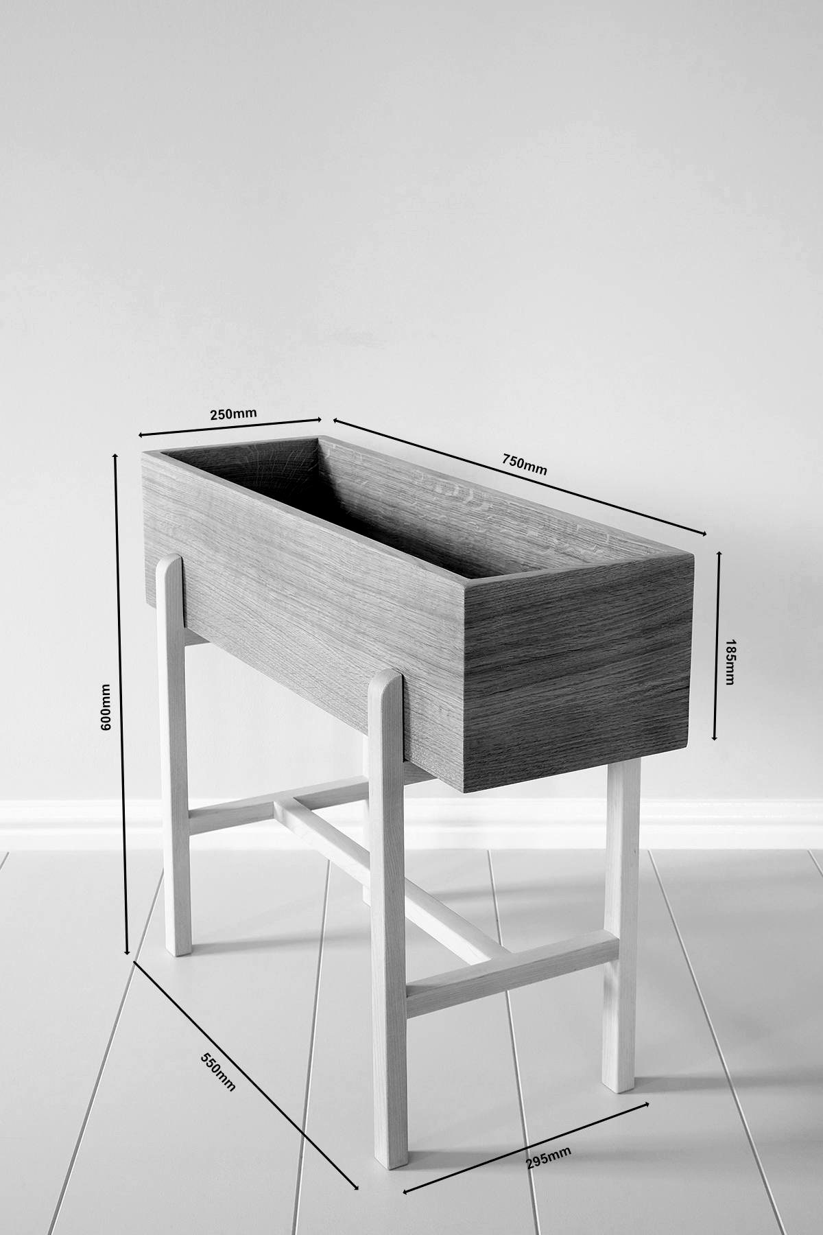 Pippa Planter Oak and Walnut / House Plant / Book Storage - Etsy