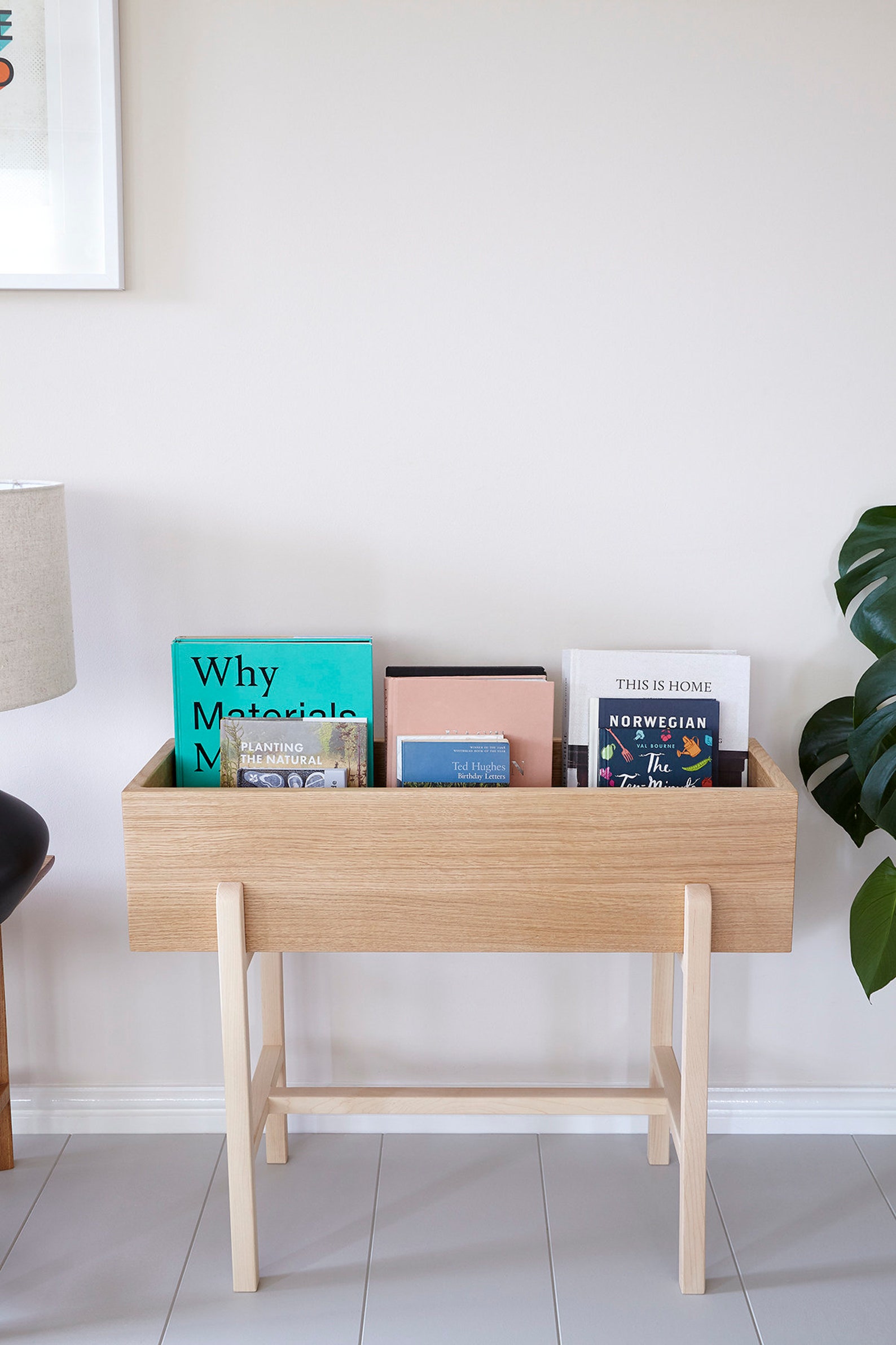 Pippa Planter Oak and Maple / House Plant / Book Storage - Etsy