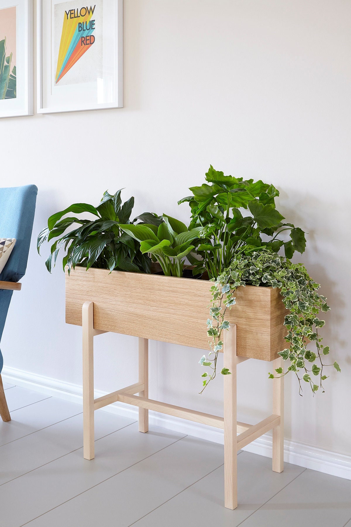 Pippa Planter Oak and Maple / House Plant / Book Storage - Etsy