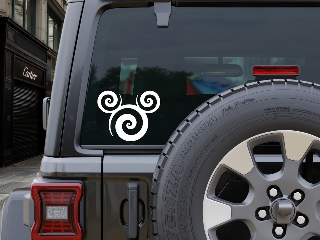 Mickey Swirl Decal, Sticker, Car, Laptop, Tumbler, Disney, Tinkerbell ...