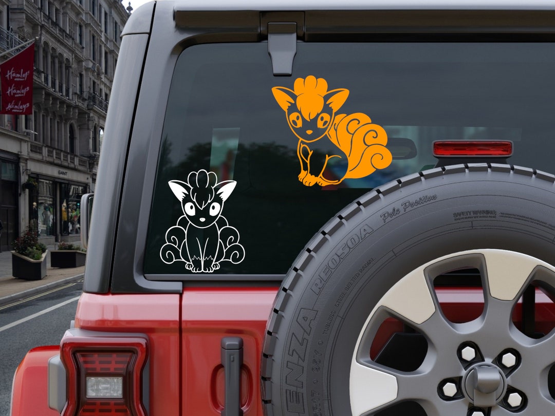 Vulpix- Decal, Sticker, Car, Laptop, Tumbler, Journal, Notebook ...