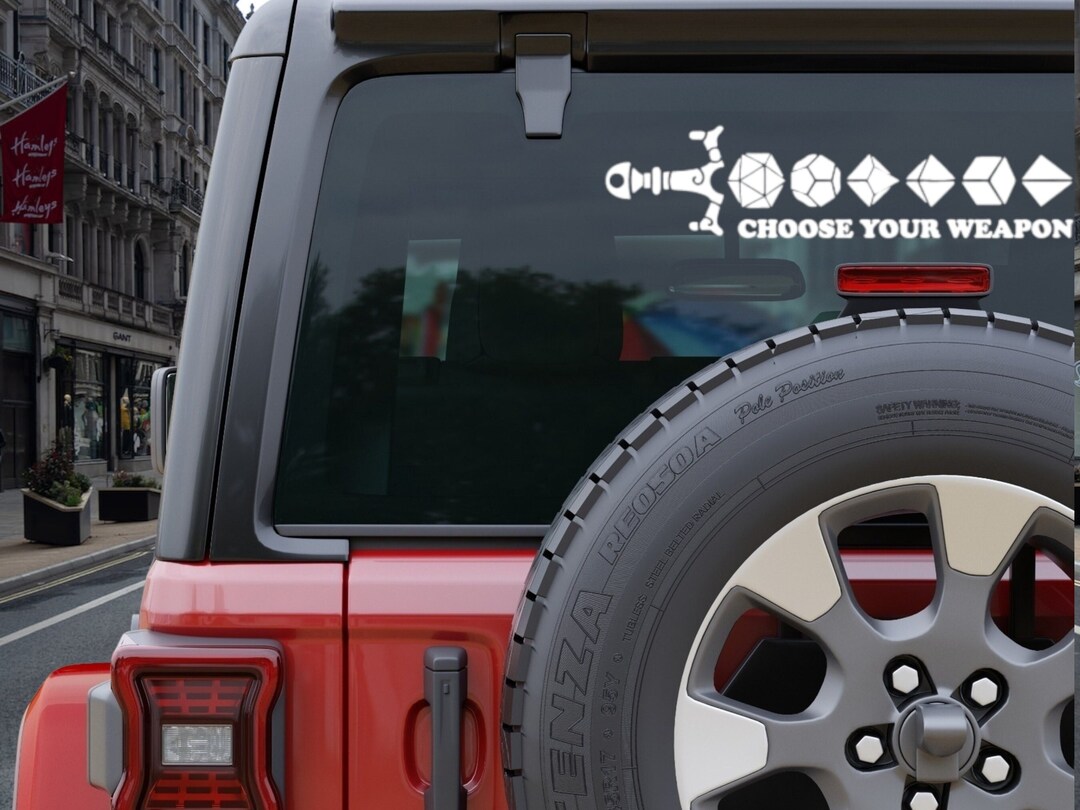 Choose Your Weapon-decal, Sticker, Car, Laptop, Tumbler, Journal ...