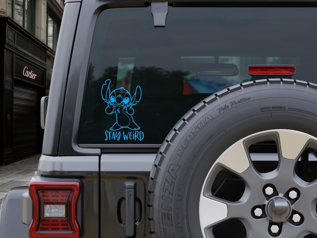 Stay Weird Stitch- Decal, Sticker, Car, Laptop, Tumbler, Disney ...