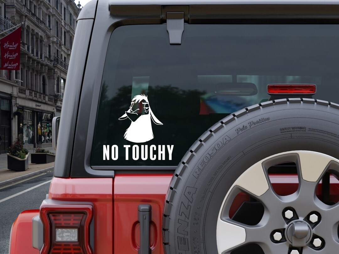 No Touchy Decal, Sticker, Car, Laptop, Tumbler, Journal, Notebook - Etsy