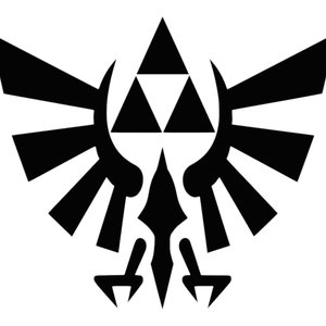 Triforce Logo- Decal, Sticker, Car, Laptop, Tumbler, Journal, Notebook ...