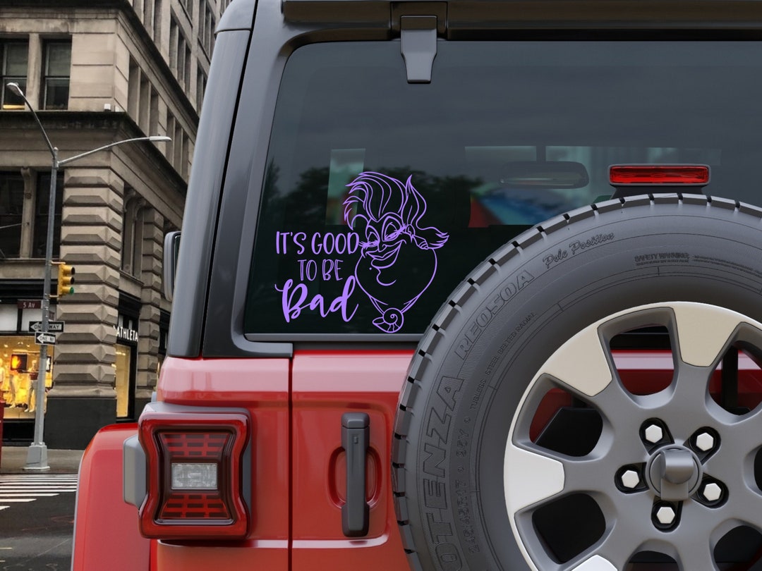 It's Good to Be Bad, Ursula- Decal, Sticker, Car, Laptop, Water Bottle ...