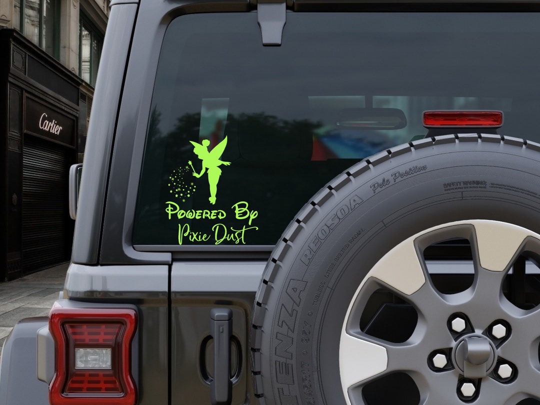 Powered by Pixie Dust- Decal, Sticker, Car, Laptop, Tumbler, Disney ...