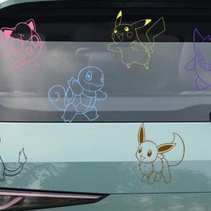 Pokemon, Multiple Options Decal, Sticker, Car, Laptop, Tumbler, Journal ...
