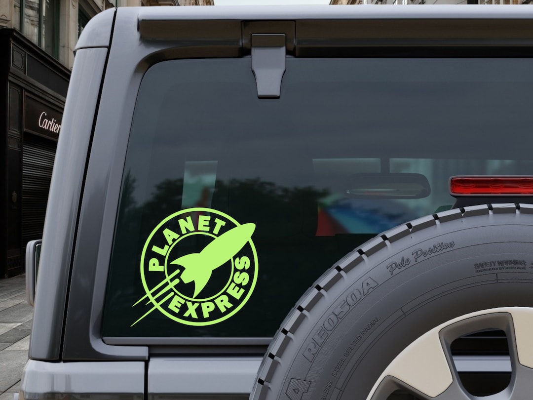 Planet Express- Decal, Sticker, Car, Laptop, Tumbler, Journal, Notebook ...