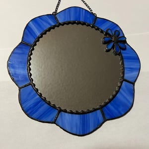 Stained Glass Mirror-blue - Etsy