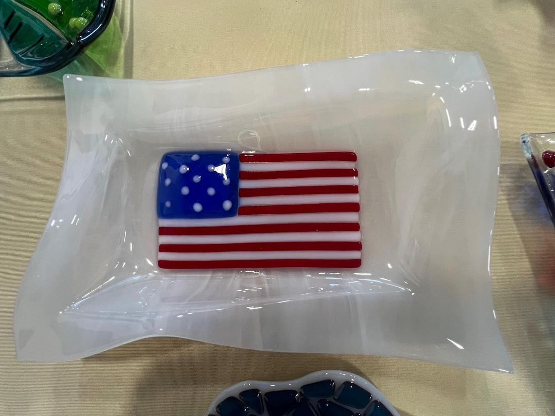 American Flag Dish - Etsy