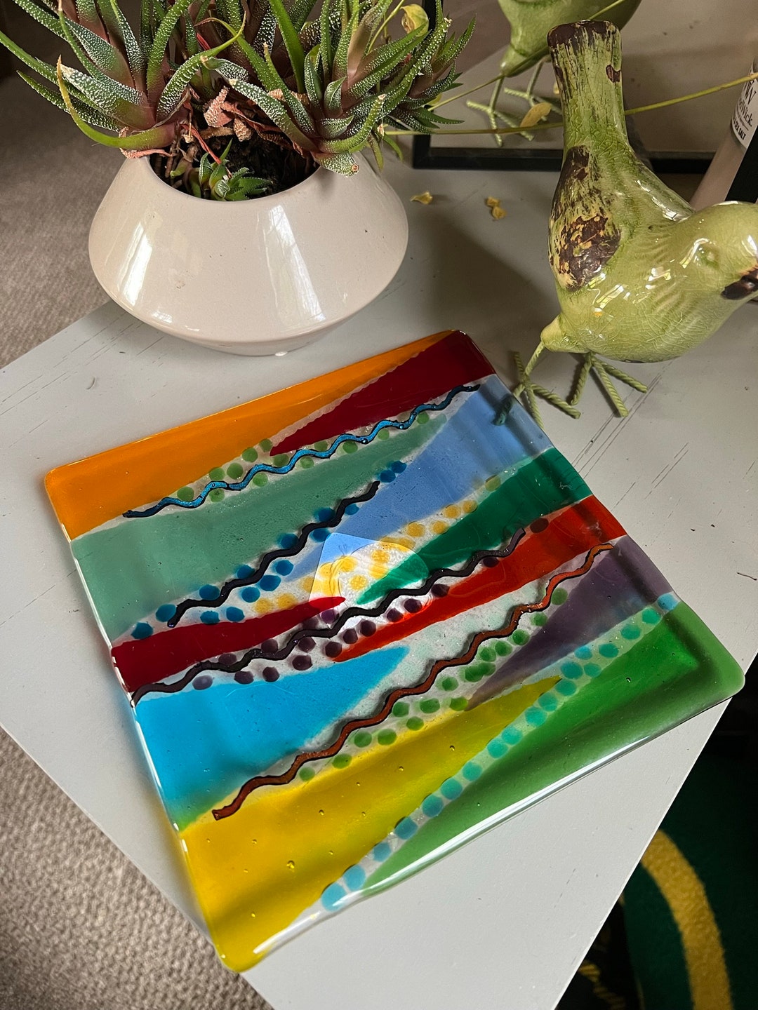 Geo Decoative Plate - Etsy