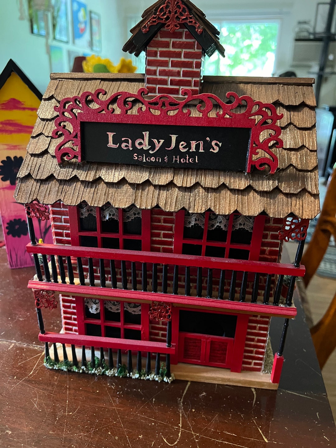 Old West Saloon/hotel Bird House - Etsy UK
