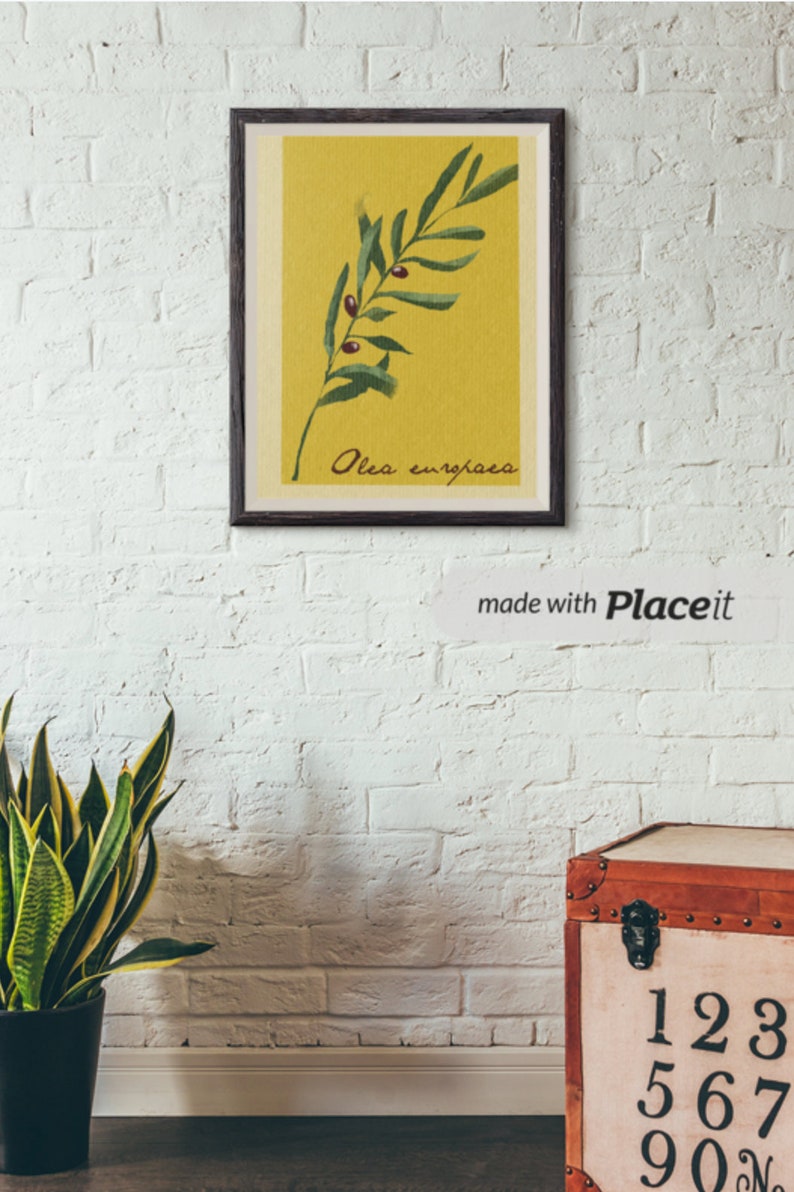 Olive Branch Poster, Perfect for Kitchen and Living Room. A3 and A4 ...