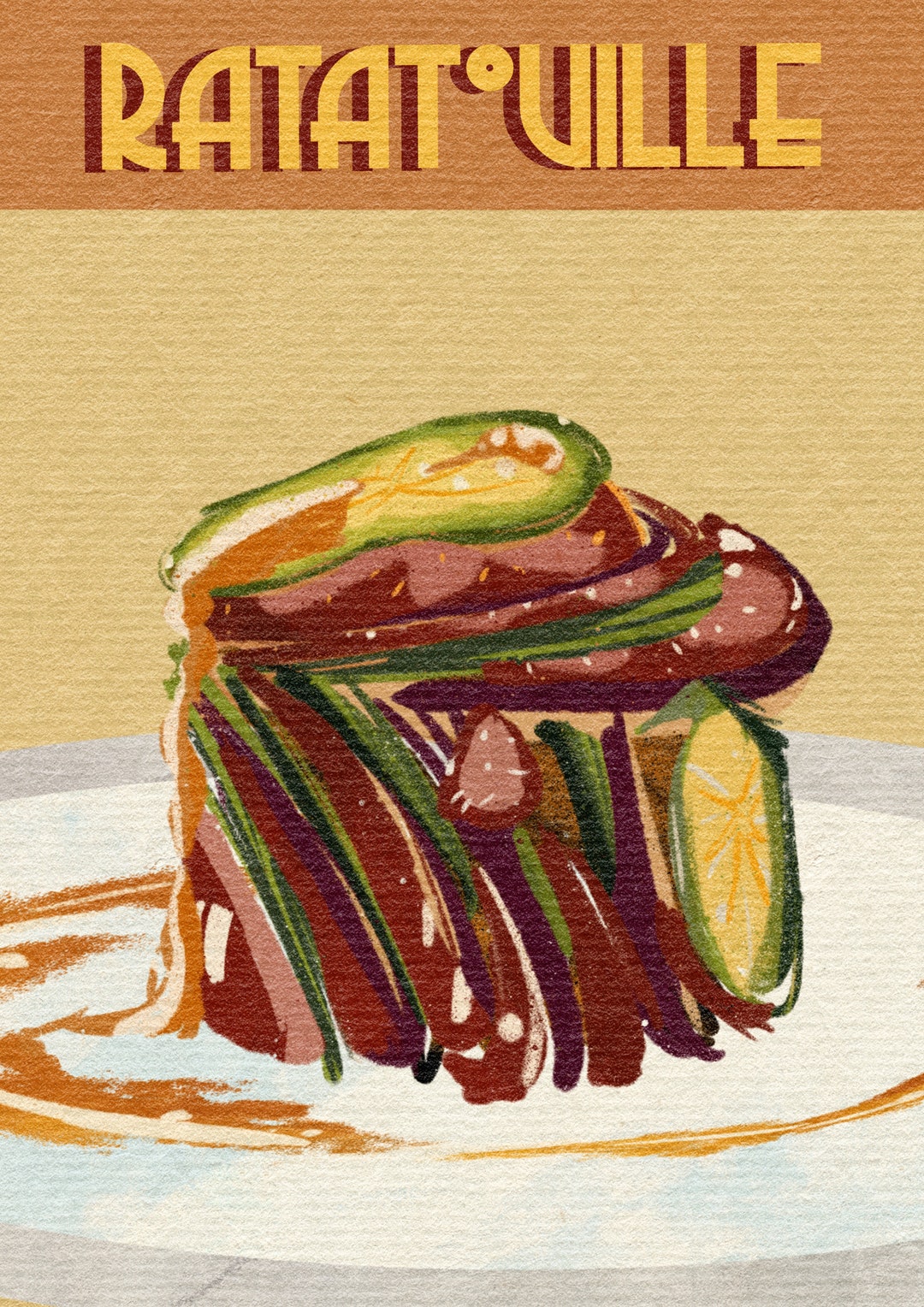 Ratatouille - Foodie Poster - Movie Art Print - Poster - Wall Art. A3 ...