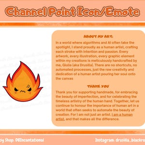 Angry Fire Flame - Twitch & Discord Emote | Channel Points Icon | Badge ...