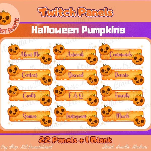 Halloween Twitch Overlay - Etsy