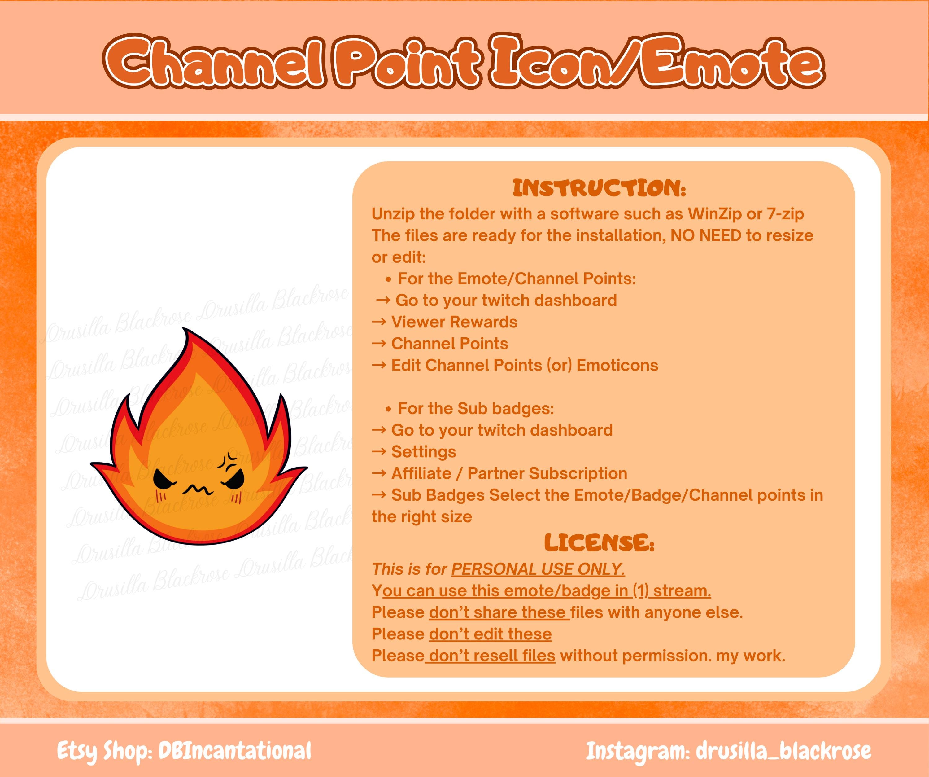 Angry Fire Flame - Twitch & Discord Emote | Channel Points Icon | Badge ...