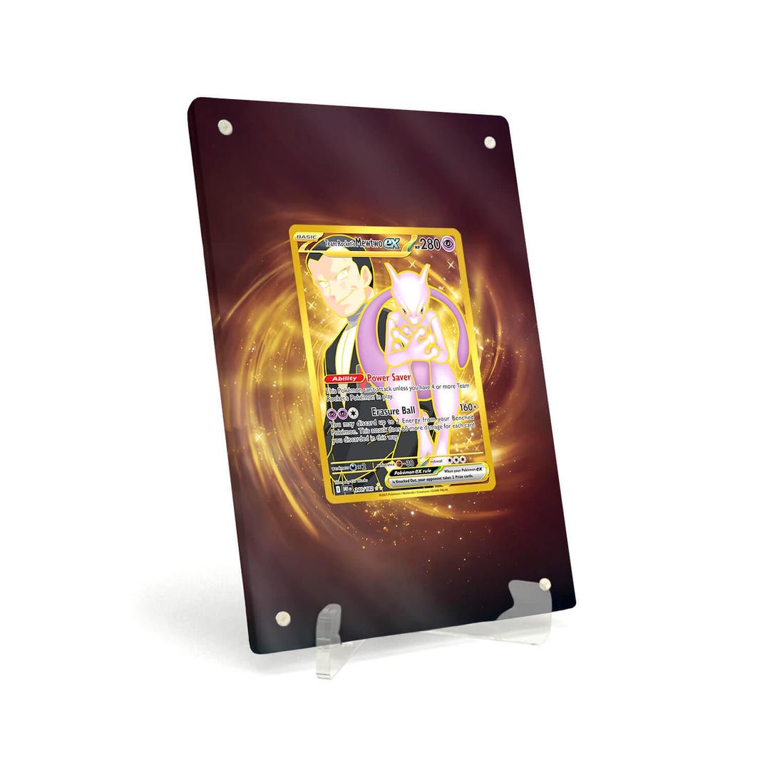 Extended Artwork Display Case Frame Suitable for Pokemon Team Rockets ...