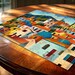 Colorful Mediterranean Town Jigsaw Puzzle, Vibrant Architecture Puzzle ...