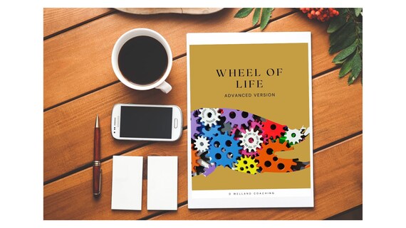Wheel of Life Planner Template Goal Setting Digital - Etsy