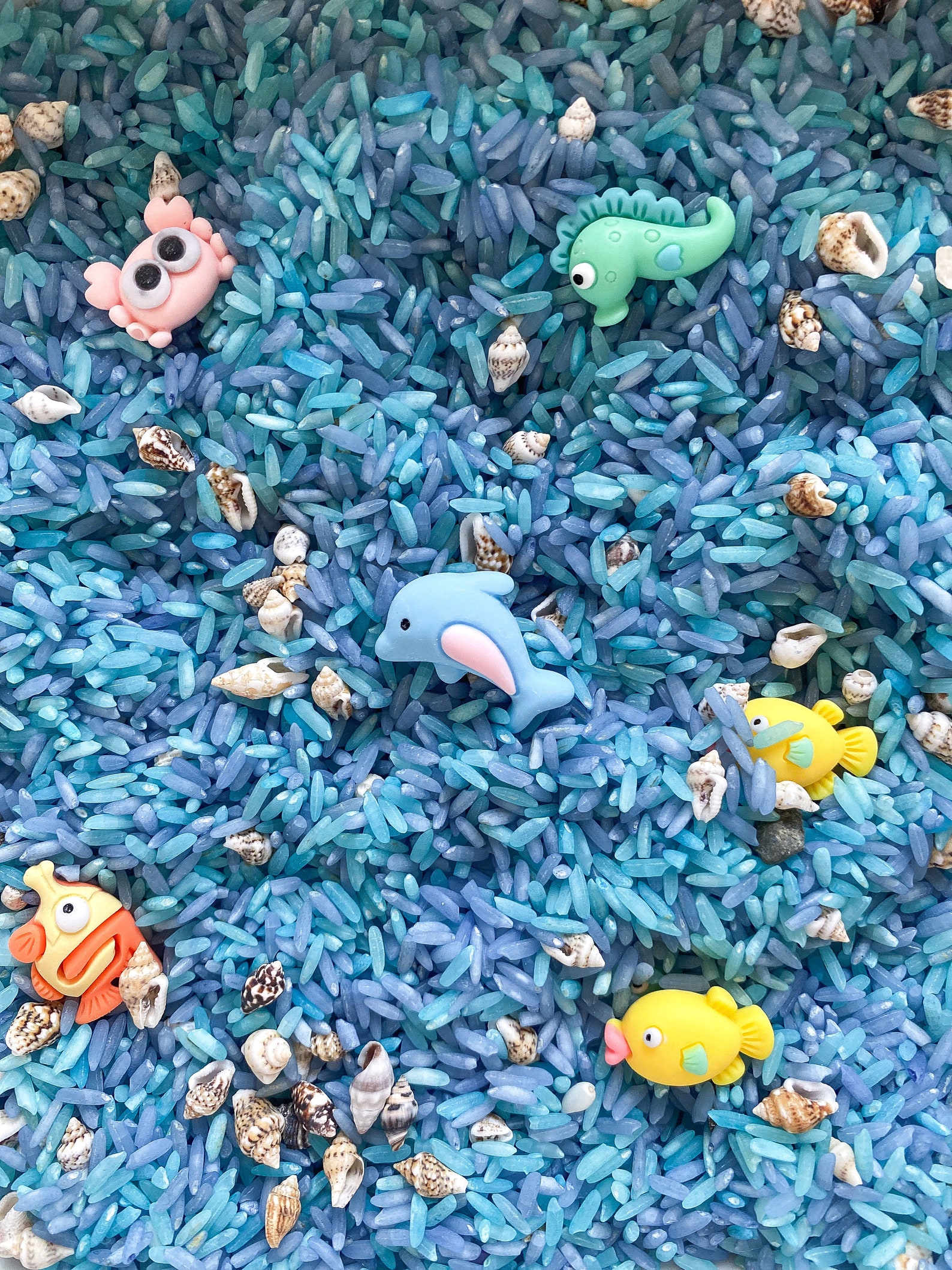 Ocean Friends Sensory Mix, Sensory Rice, Sensory Bin Filler, Sensory ...