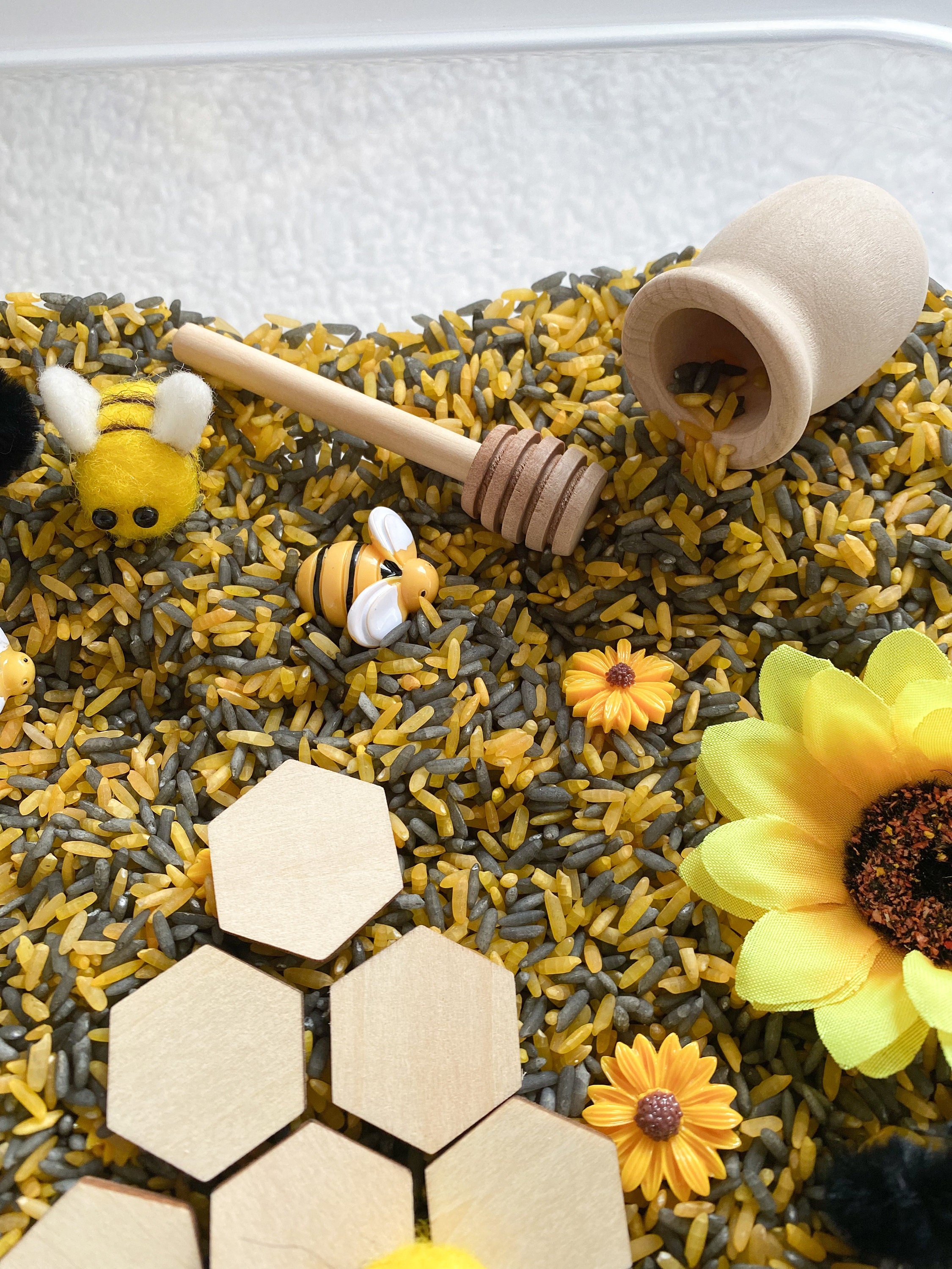 Bumble Bee Sensory Kit, Toddler Sensory Bin, Sensory Rice Kit - Etsy