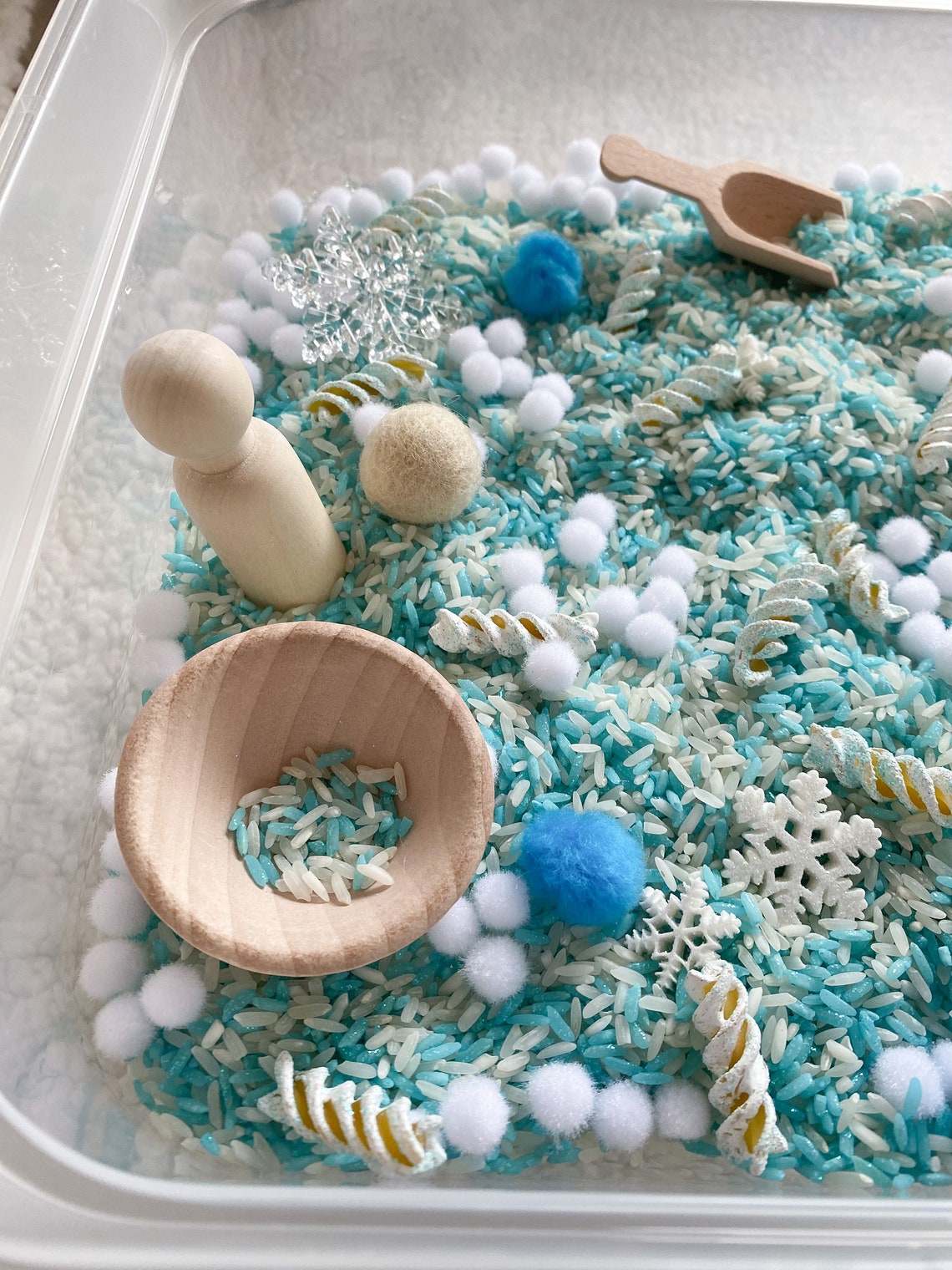Winter Sensory Kit, Sensory Bin, Toddler Sensory Bin, Sensory Rice Kit ...