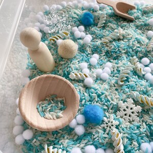 Winter Sensory Kit, Sensory Bin, Toddler Sensory Bin, Sensory Rice Kit ...