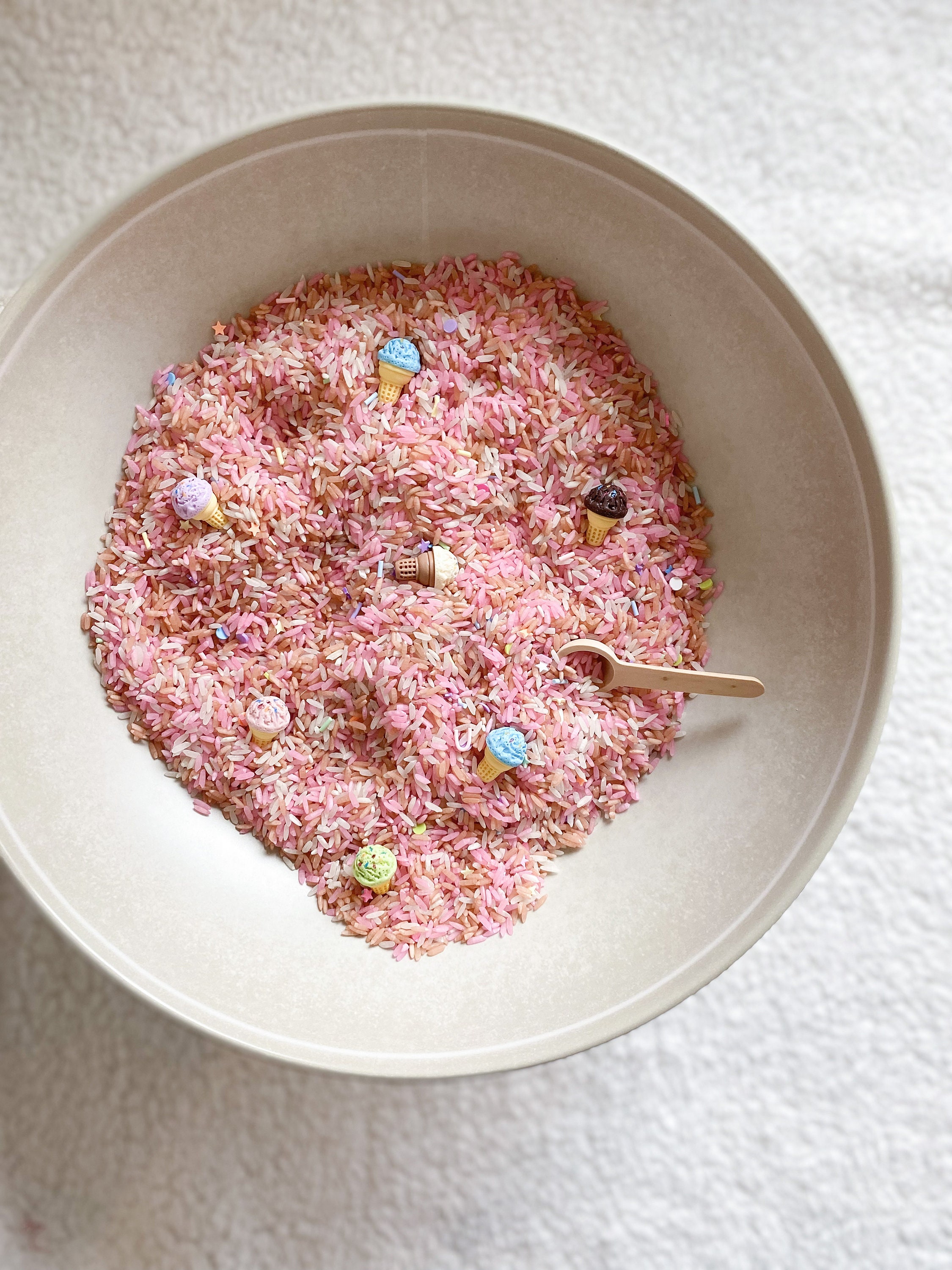 Ice Cream Sensory Mix, Sensory Rice, Toddler Sensory Kit, Sensory Bin ...