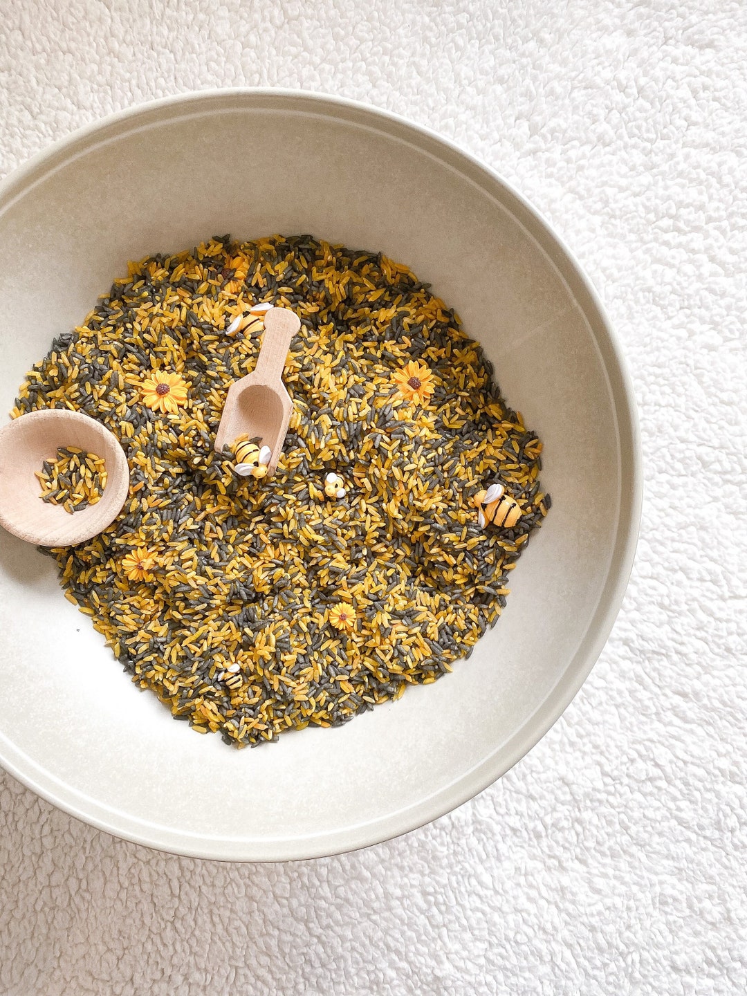 Bumble Bee Sensory Mix, Sensory Rice, Sensory Kit, Toddler Sensory Bin ...