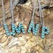 INITIAL NECKLACE | Turquoise Stone Initial Necklace | Stone Pendant ...