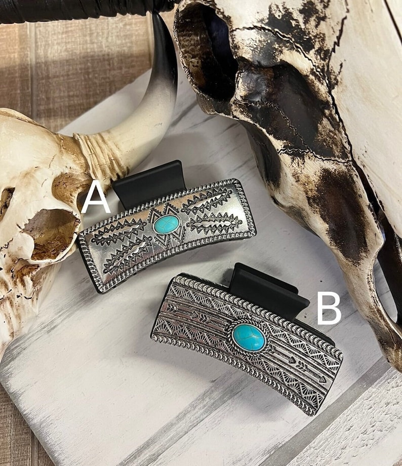 WESTERN HAIR CLIP I Rodeo Cowgirl Hair Claw I Western Casting Hair Clip ...