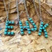 INITIAL NECKLACE | Turquoise Stone Initial Necklace | Stone Pendant ...