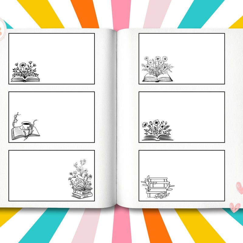 Book Stickers - Etsy