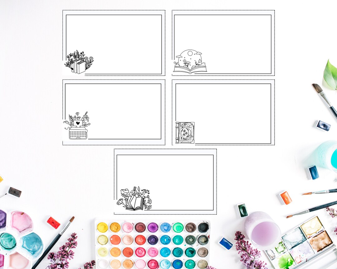 Multiple Book-themed Vol 2 Author Signature Book Plates, Autographs for ...