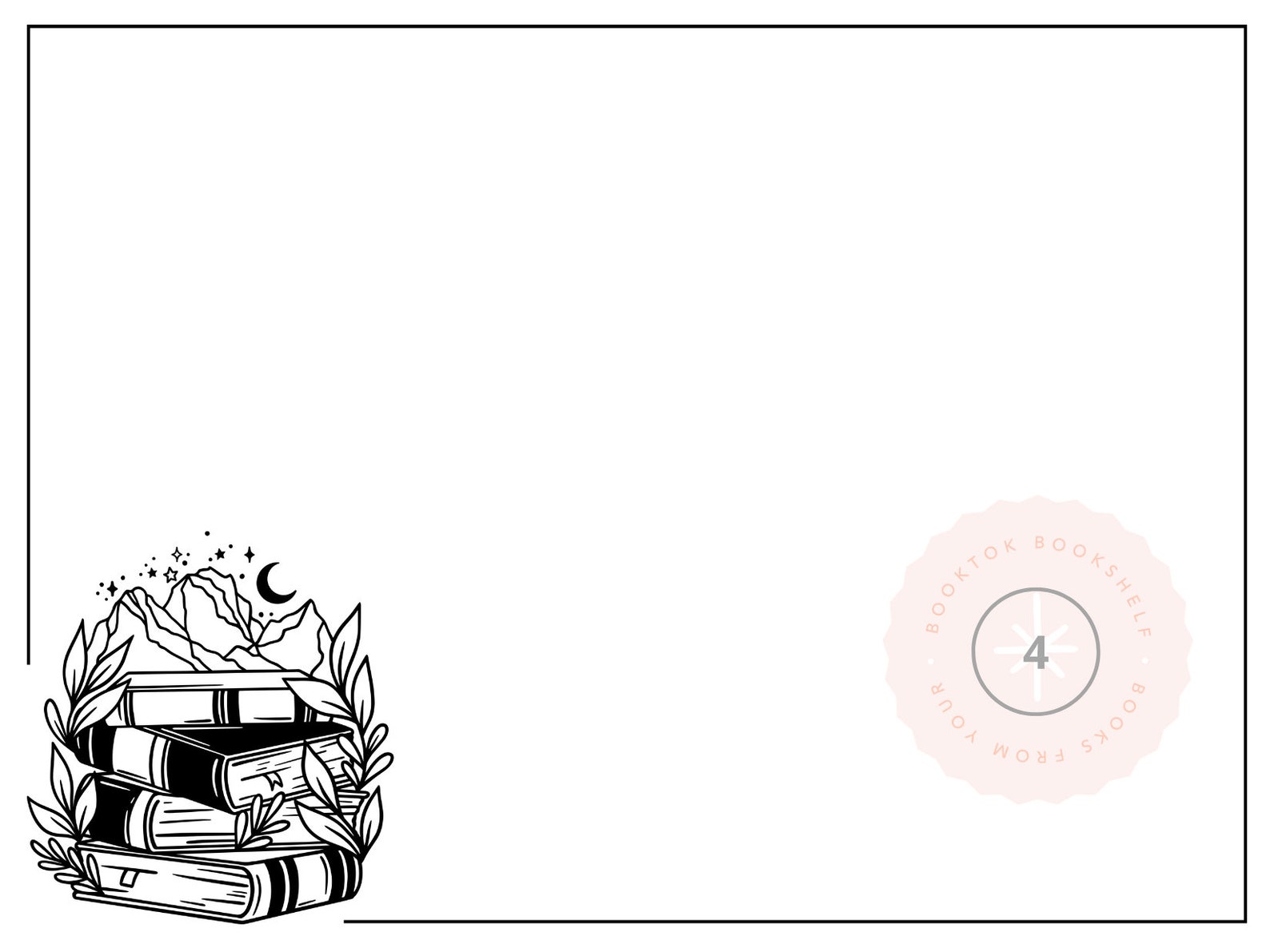 Packs of 10 Book-themed Vol. 3 Author Signature Book Plates, Autographs ...