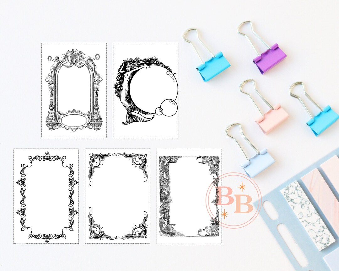 Multiple Vintage Frames-themed Author Signature Book Plates ...