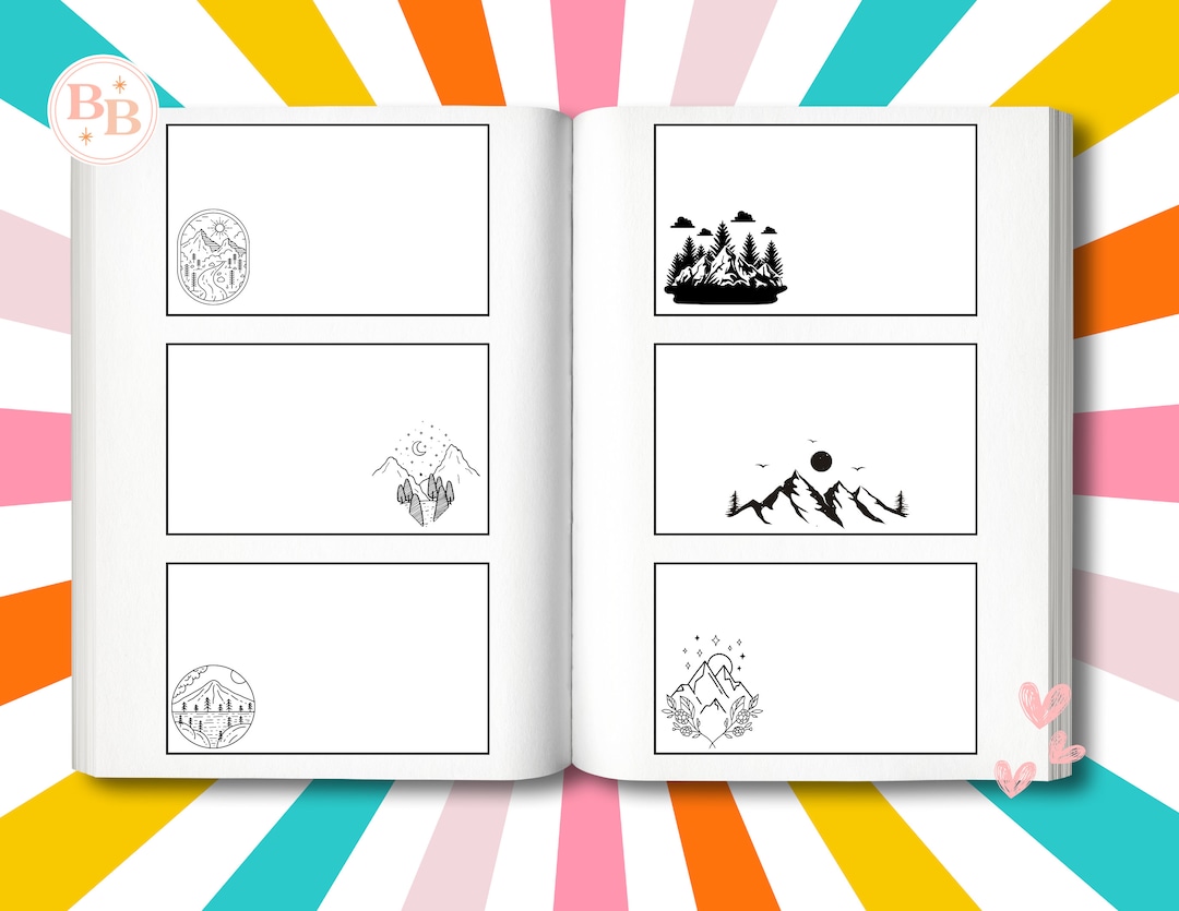 Packs of 10 Mountain-themed Author Signature Book Plates, Autographs ...