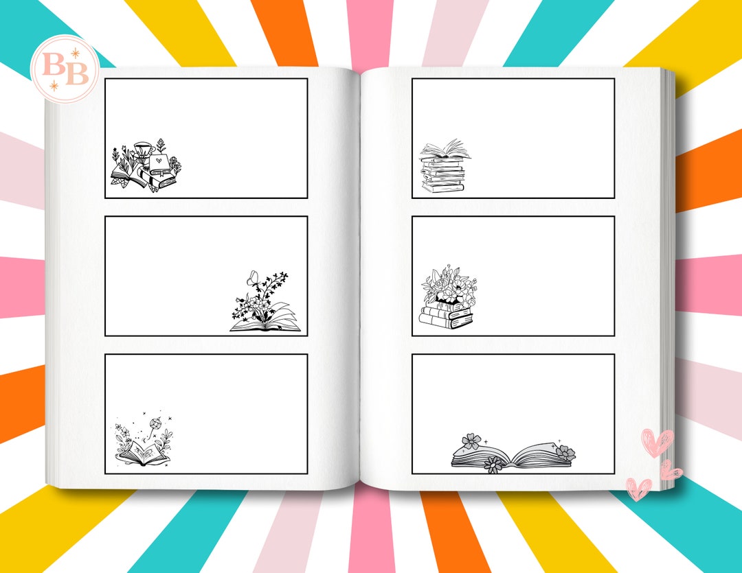 Packs of 10 Book-themed Vol. 4 Author Signature Book Plates, Autographs ...