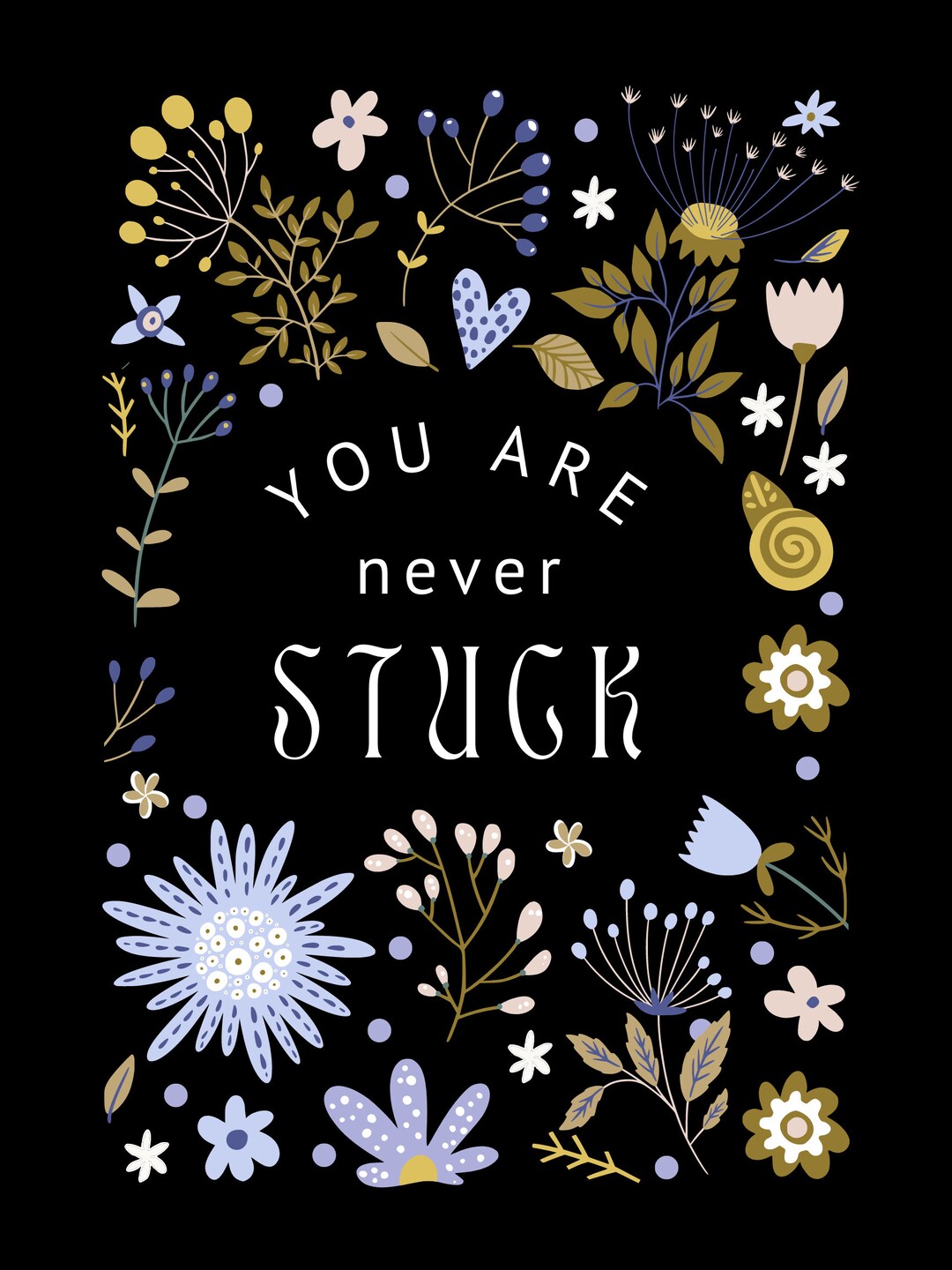 Poster- "you Are Never Stuck" - Etsy